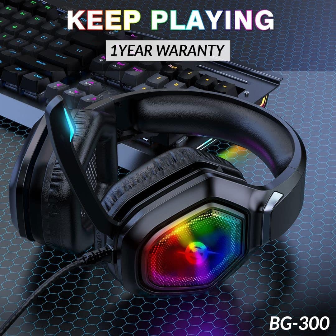 FASTER Blubolt BG-300 Surrounding Sound Gaming Headset with Noise ...